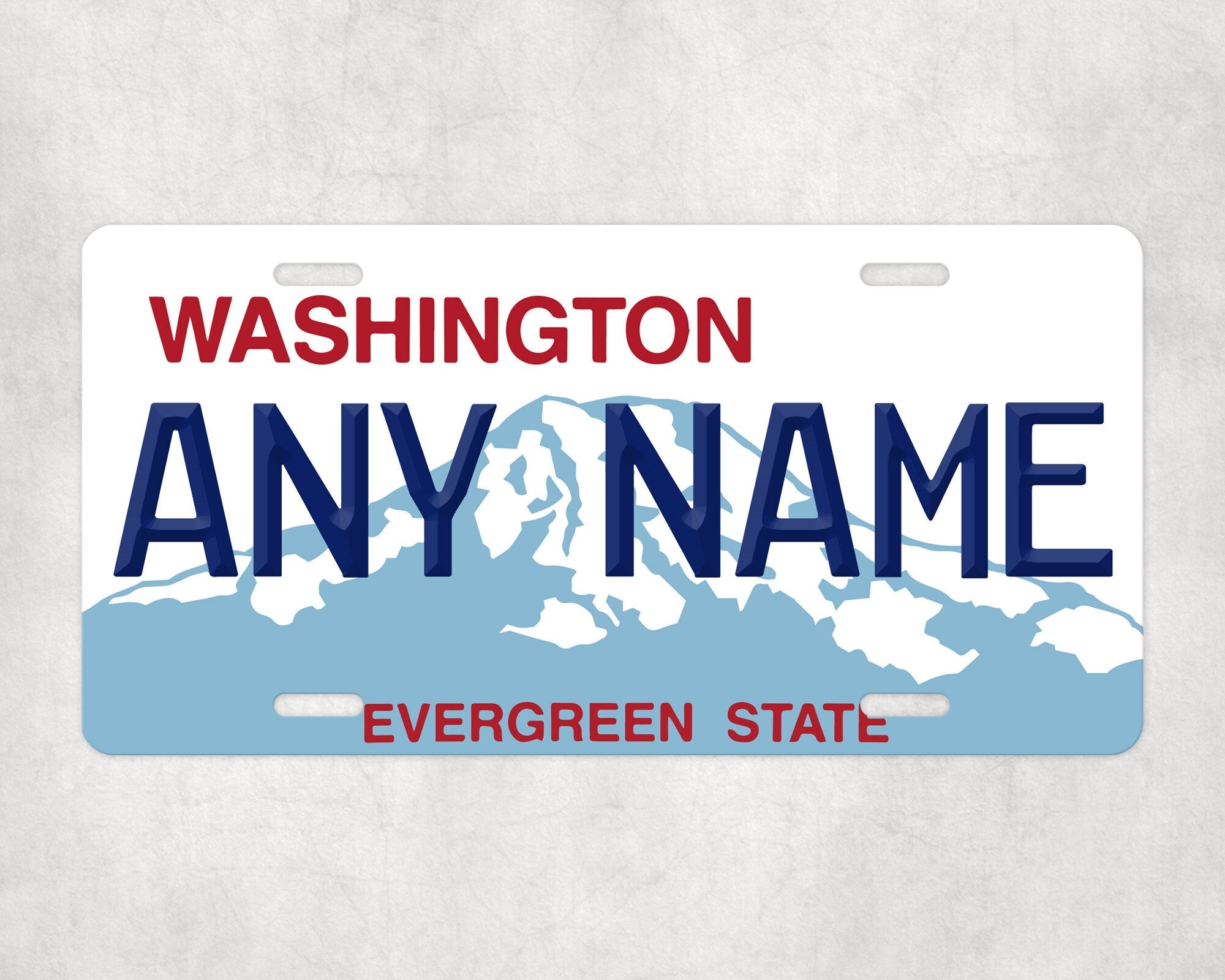 Personalised Washington License Plate