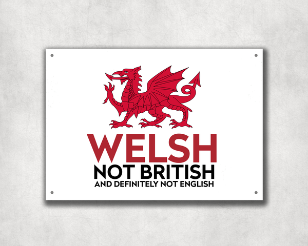 Welsh Not British, Definitely Not English Metal Street Sign – Unique ...